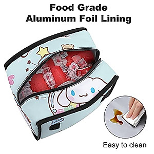 Ladycute Cinn-amo-roll Insulated Lunch Bag Lunch Tote for Women Boys Large Portable Reusable Lunch Box School Office Picnic Lunch Tote Bag