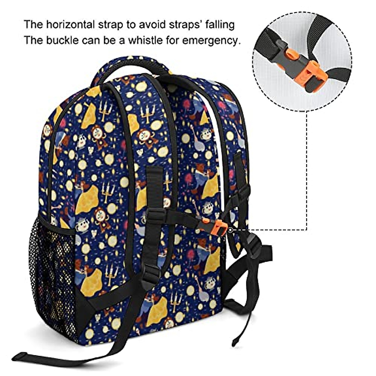 AllAnime Beauty Backpack Beast for Girls Boys Women Men School Work Gifts