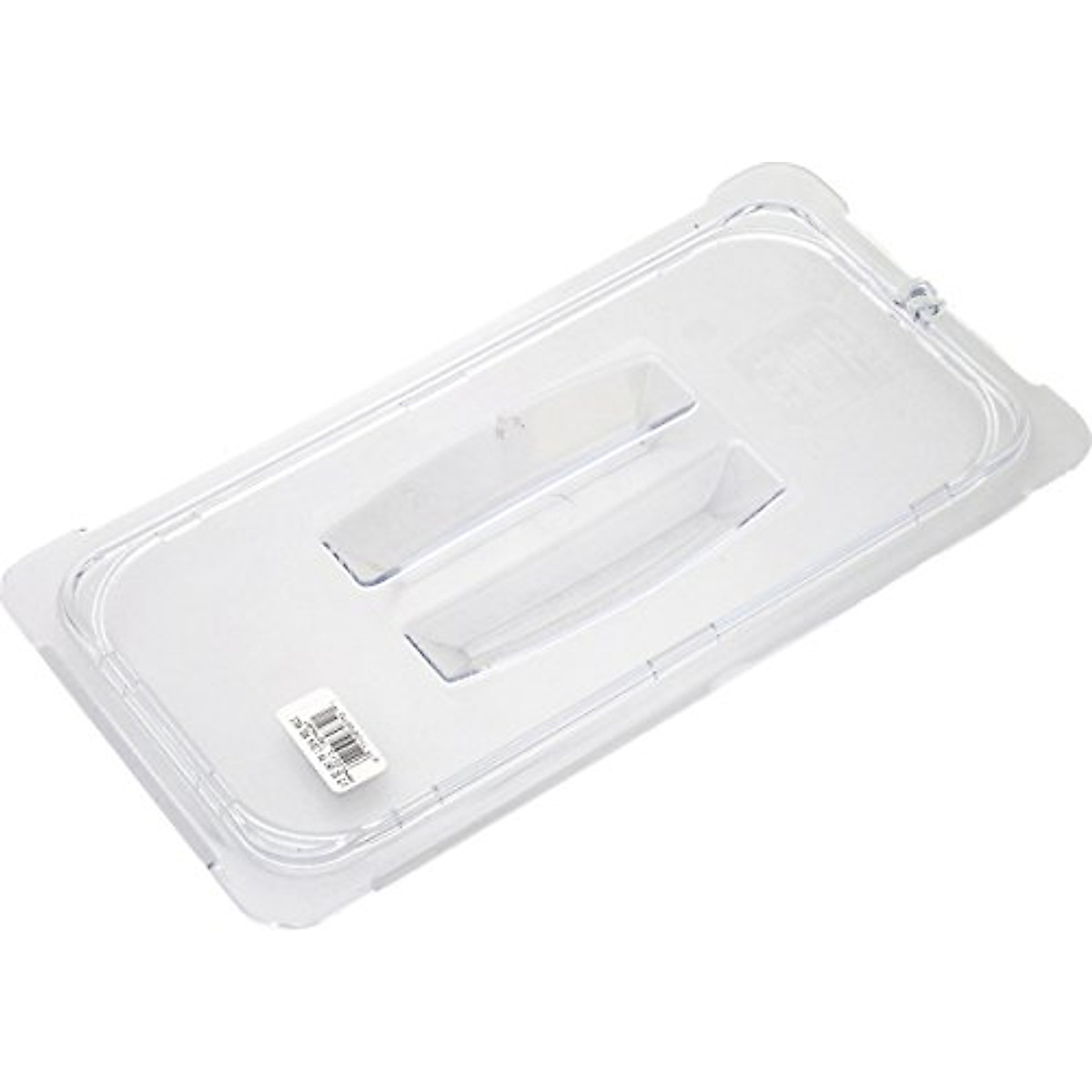 Carlisle FoodService Products 10270U07 StorPlus Third Size Polycarbonate Universal Handled Food Pan Lid, Clear