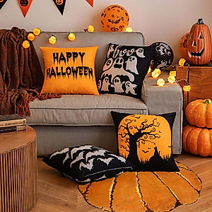 HAPLOVE Shage Bathroom Rug Mat Non-Slip Microfiber Shower Bath Rug Absorbent Bath Mat for Bathroom Machine Washable (23.6x31.5 inch, Pumpkin)