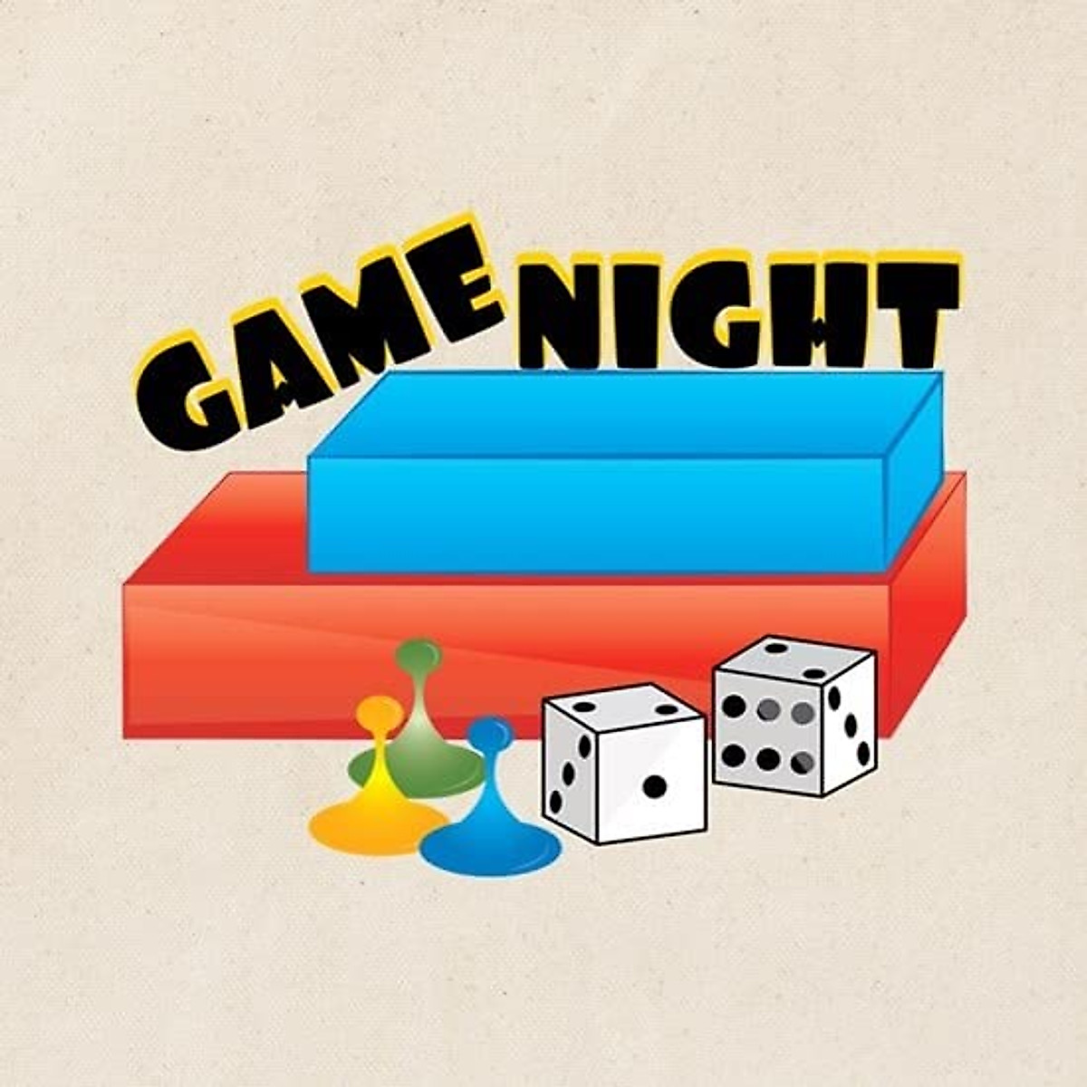 CafePress Game Night Tote Bag Canvas Tote Shopping Bag