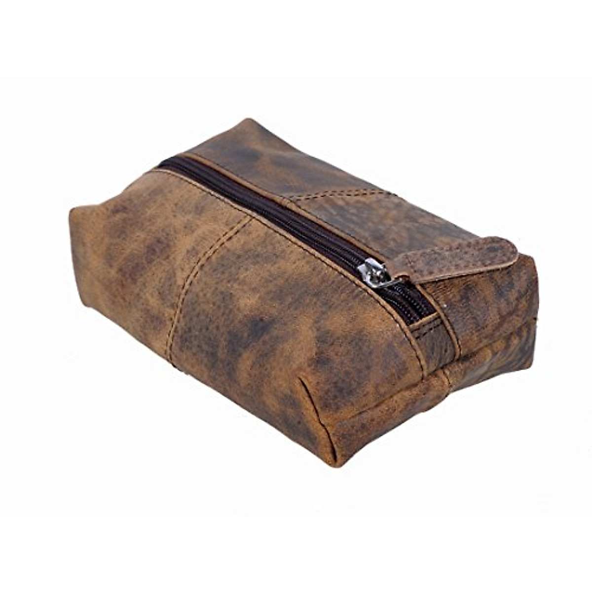 KomalC Leather Zip-Lock Cosmetic Makeup Pouch Bag Pen Pencil case **SALE**