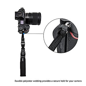 Soft Neoprene Camera Hand Wrist Grip Strap with Quick-Release for Canon EOS R10 R7 R5 R6 R RP Rebel T8i T7 T7i SL3 90D Sony A7 IV III Nikon Z 30 Z fc Z50 Z5 Z6 Z7 II Fuji X-T4 X-S10 X-T30 II X-Pro3