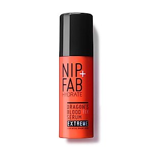 Nip + Fab Dragon’s Blood Fix Plumping Serum Extreme for Face with Hyaluronic Acid, Cactus Flower, Pro-Aging, Hydrating, Moisturizing for Fine Lines and Wrinkles, 1.7 Fl Oz