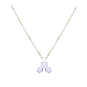 EGEN Female Magnetic Anti-Lost Strap Holder Necklace White Pearl Copper Chain for Airpods Pro 3 2 1,72cm Bag