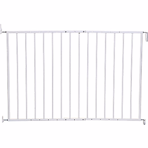 Dreambaby Arizona Extenda Baby Safety Gate - Hardware Mounted Gates - with Adjustable Width from 26.75-44 inches - White - Model L2164BB