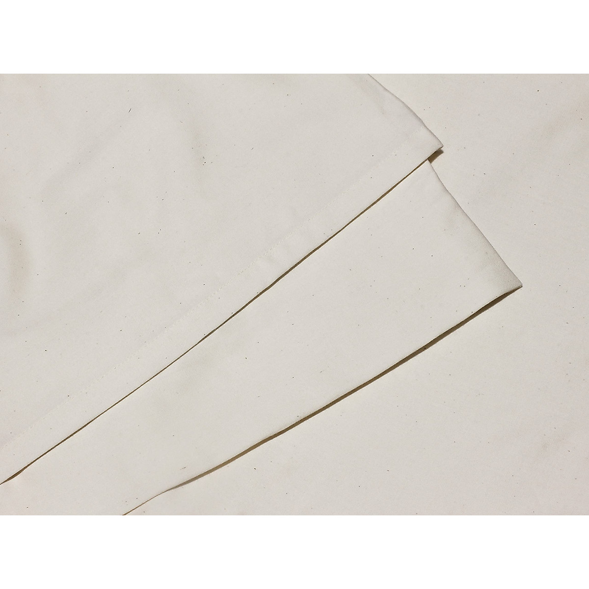 Organic Cotton Standard Size Pillowcases - Off-White, GOTS Certified, 400 Thread Count, 21"x30", Unbleached, Dye-Free All Natural 100% Cotton Pillow Cases (Off-White, Standard Size - Set of 2)
