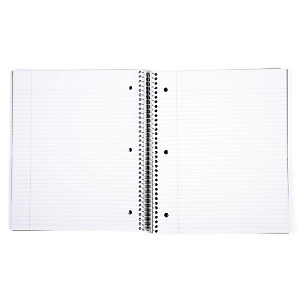 Mintra Office Durable Spiral Notebooks, 5 Subject, (Sage Green, College Ruled 1pk) - 200 Sheets, 5 Poly Pockets, School, Office, Business