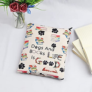 Dog Book Sleeve Book Lover Gift Dog Owner Gift Bookworm Book Protector Book Nerd Gift Pet Dog Mom Book Covers