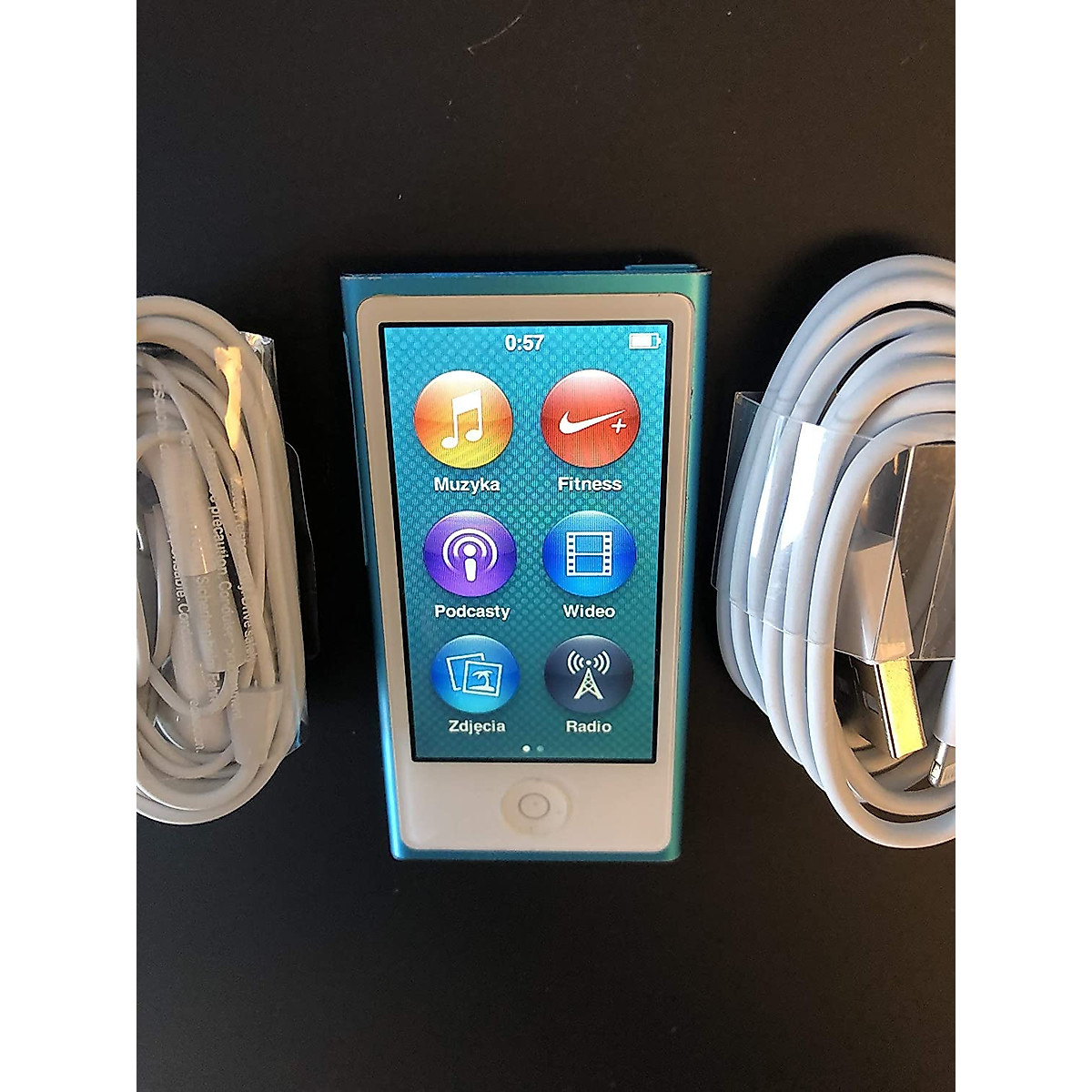 Apple-iPod Nano 16GB Blue 7th Generation Packaged in Plain White Box
