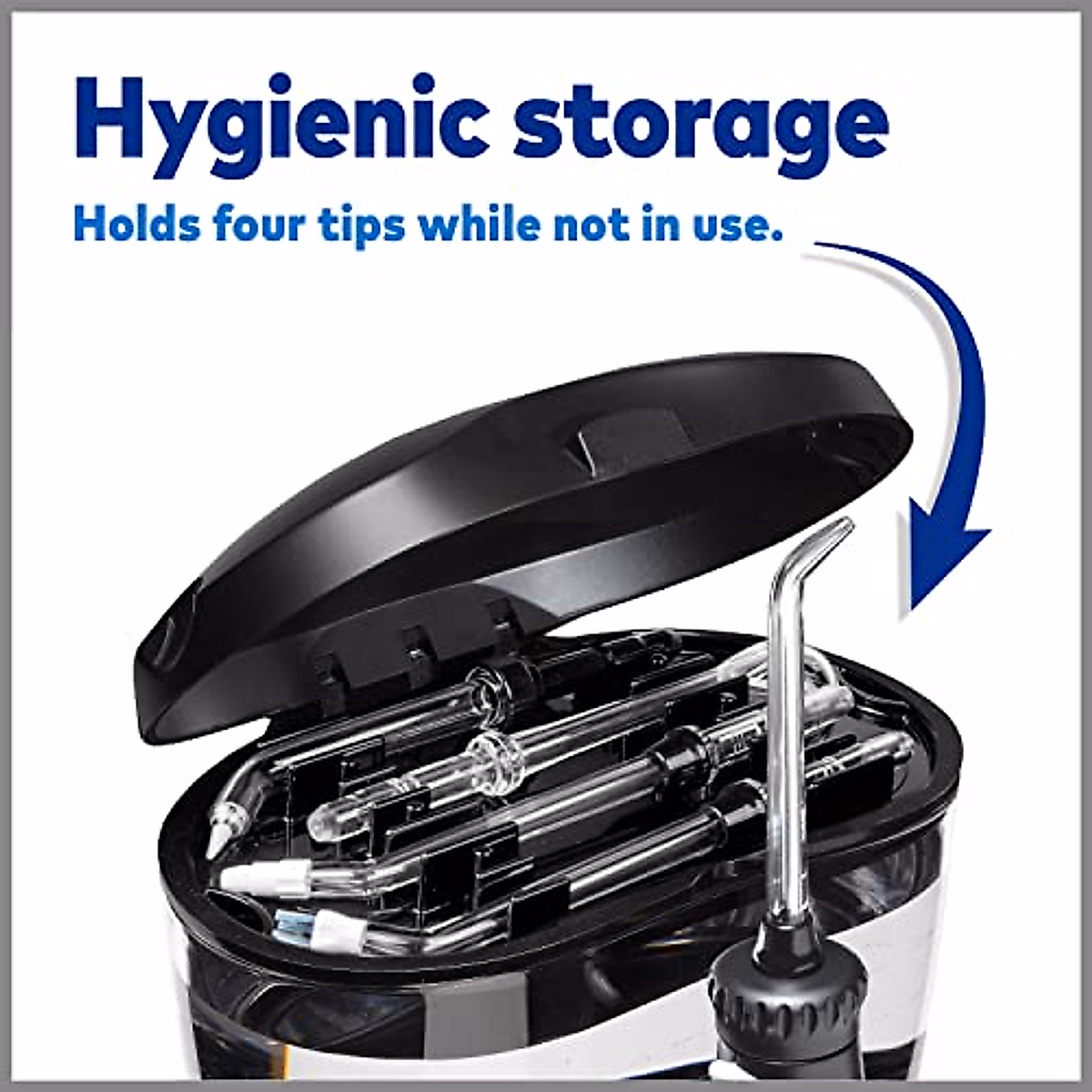 Waterpik Ultra Water Flosser, with 6 Tips, ADA Accepted, Black WP-112