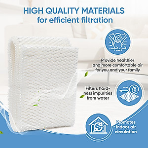 LBLVBNEWD 4 Pack MAF1 Humidifier Wicking Filters Compatible with AIRCARE & MoistAIR & Kenmore Essick Air MAF1, Fits humidifier Model Numbers MA0950, MA1200, MA1201, MA09500, MA12000, MA12001, MA12010