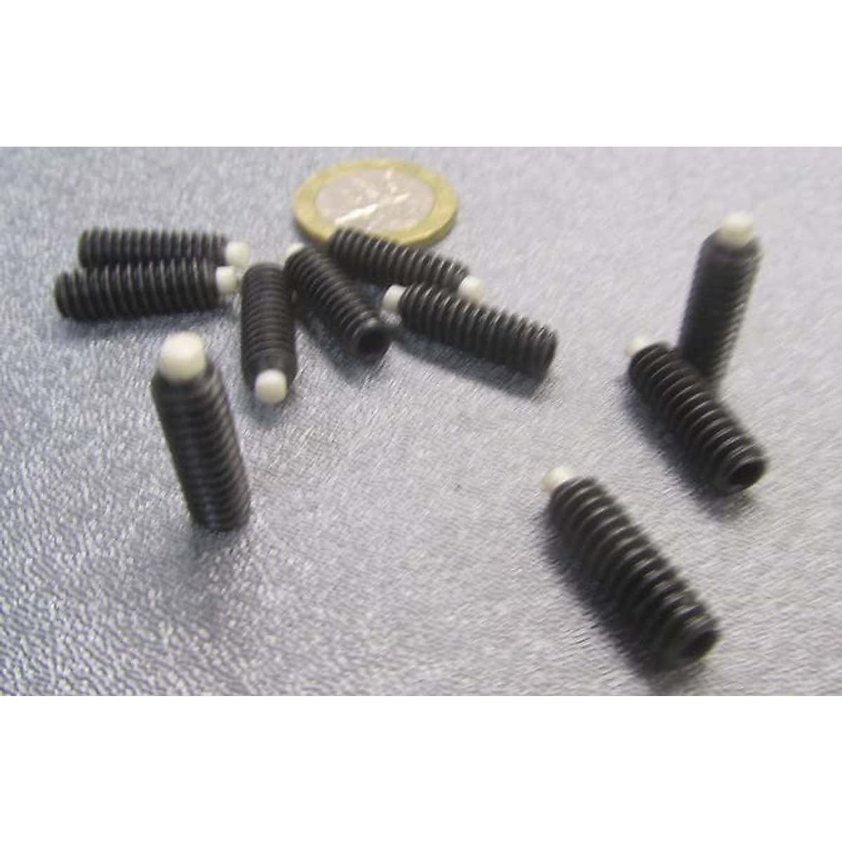 Black Oxide Steel Nylon Tip Set Screw 1/4"-20 x .750" Thread Length 20 pcs