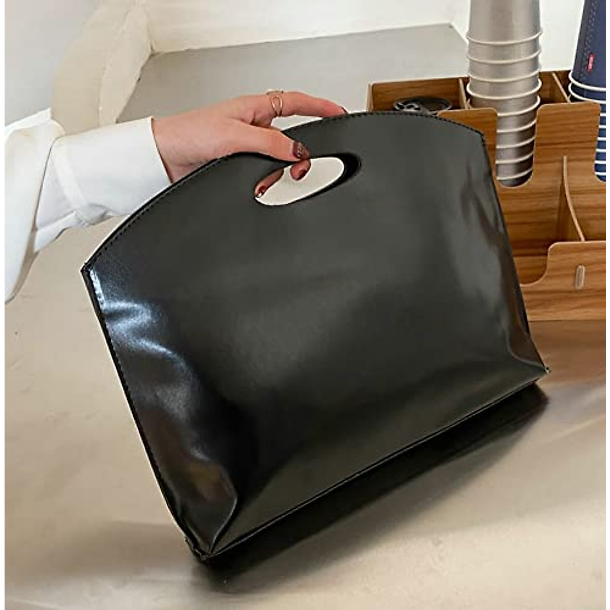 Women PU Leather Clutch Handbag Stylish Women Evening Party Clutch Purse Chic Clutch Bag Purses