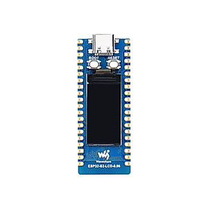ESP32-S2 MCU WiFi Development Board with 0.96inch IPS LCD Display, 2.4 GHz WiFi 240 MHz Xtensa Single-Core 32-Bit LX7 Microcontroller, Support Raspberry Pi Pico Expansion Board