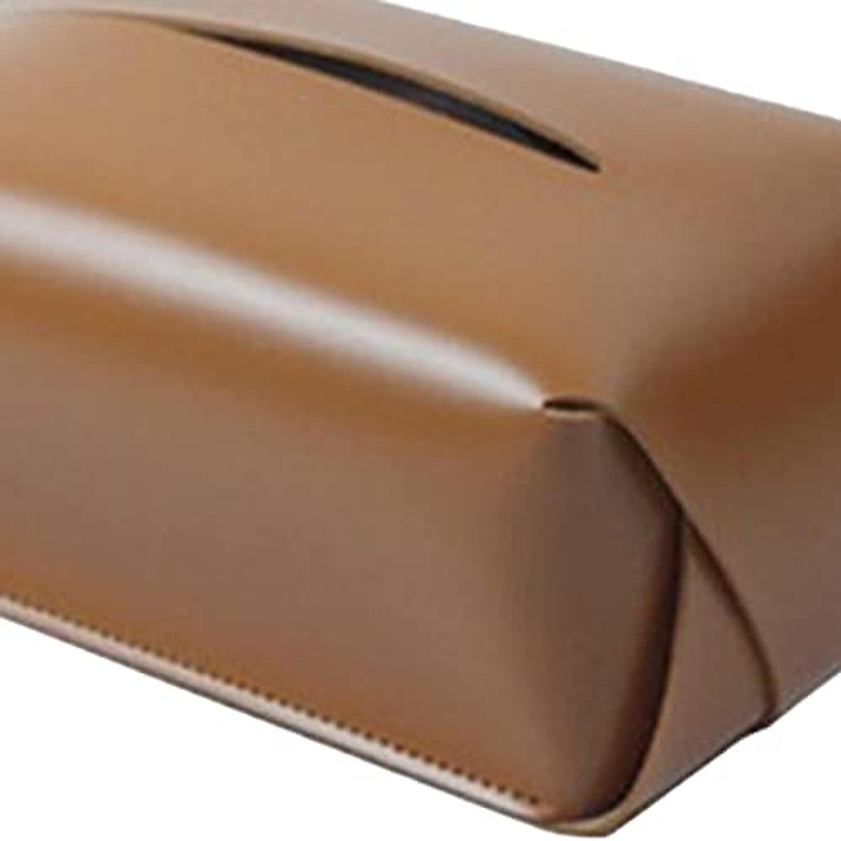 BAWHO Exquisite Car Tissue Box Cover Rectangular Napkin Box Facial Tissue Boxes Wipe Dispenser Hanging Tissue Holder/Brown