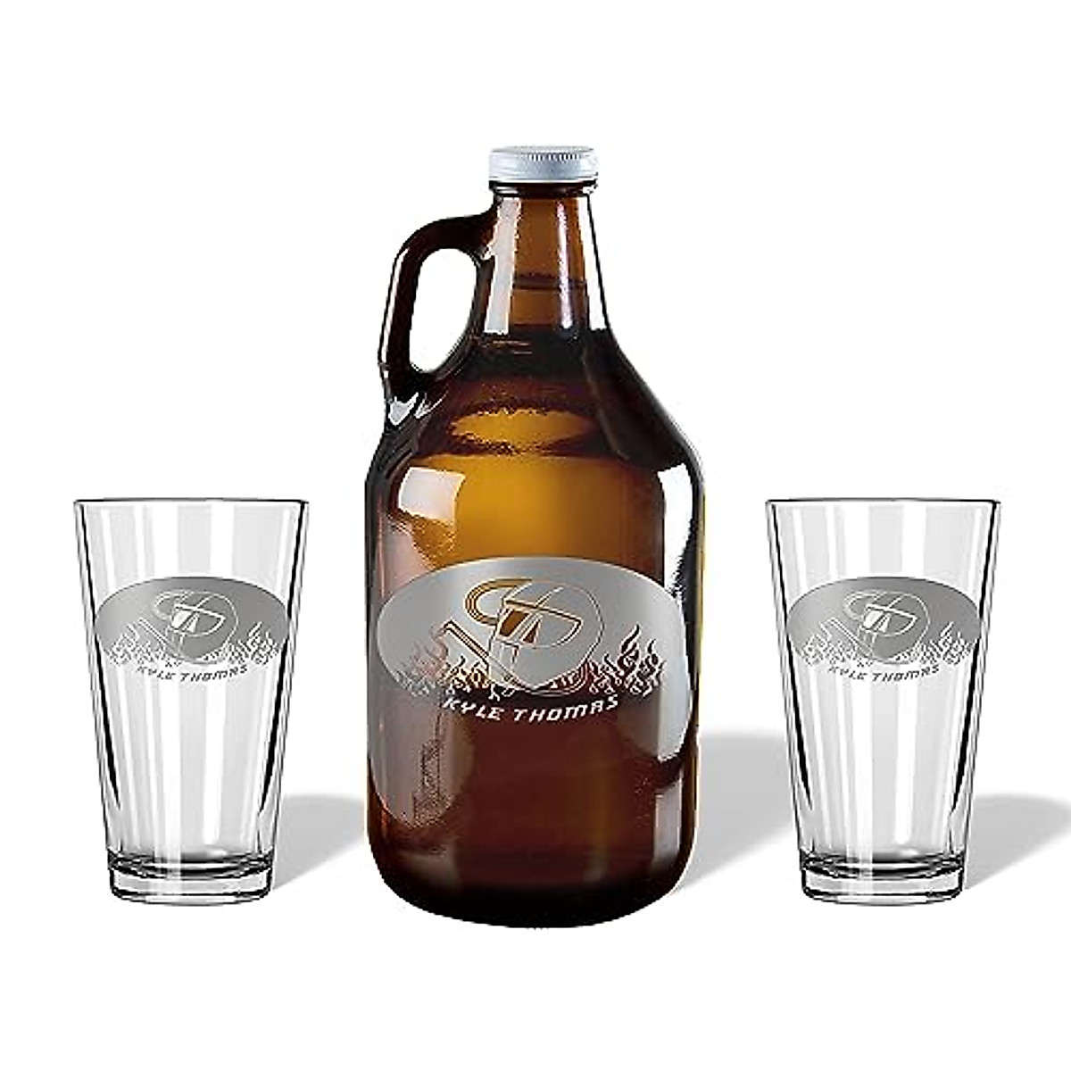 Alterd Industries Welder Gifts - Fabricator | Fabrication | Welder Accessories | Welding gifts | Welder | Gifts for welder | New dad gifts | Father's Day gift (Single Pint Gift Box, Welding Flames)