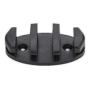 Zig Zag Cleat, Boat Folding Cleat 3.5 * 0.9 * 1.7 Inch Plastic Nylon Kayak Marine Dock Cleats for Canoes Boat Deck Marine Fishing Rigging Accessories (Black)
