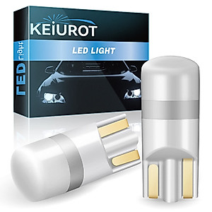 Keiurot House Number Light Bulb Address Bulb 193 Bulb Lighted Address Sign LED Replacement Bulb Kit 10-30Volt AC/DC, RV Landscape and Cabinet Lighting Warm White, 2Pack