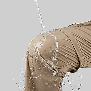 Gash Hao Mens Hiking Convertible Pants Outdoor Waterproof Quick Dry Zip Off Lightweight Fishing Pants（Khaki 32X32）