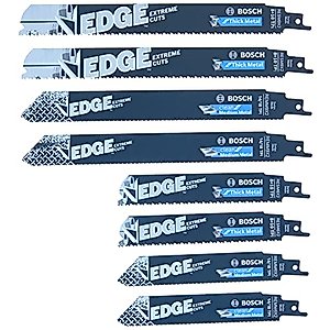 BOSCH RPM008 8 pc. Edge Pro-Metal Reciprocating Saw Blade Set
