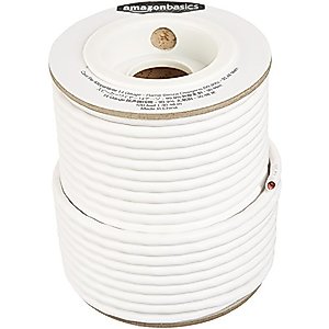 Amazon Basics 14-Gauge Audio Speaker Wire Cable - 99.9% Oxygen-Free Copper, 100 Feet, , Black