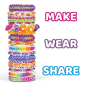 Rainbow Loom® Combo Set, Features 4000+ Colorful Rubber Bands, 2 Step-by-Step Bracelet Instructions, Organizer Case, Great Gift for Kids 7+ to Promote Fine Motor Skills