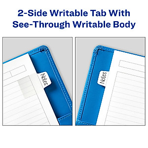 Avery Mini Ultra Tabs, 1" x 1.5", 2-Side Writable, White, 40 Repositionable Tabs (74788)