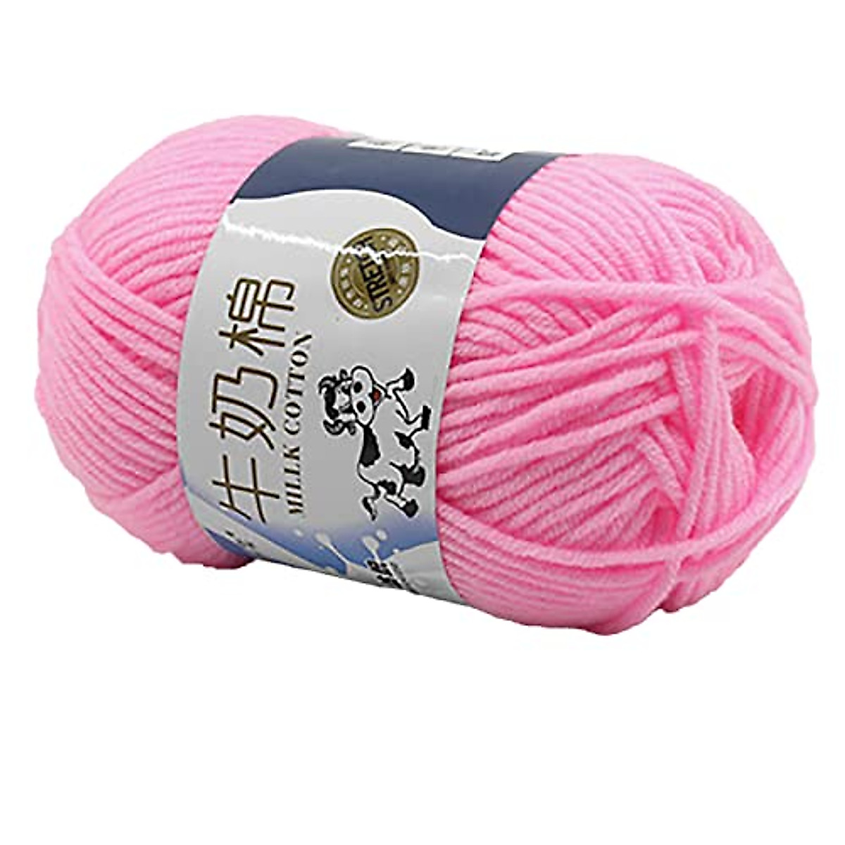 2 Set 1 Roll 5-Strand Wool Yarn Soft Warm DIY Beginner Needlework Hand Knitting Crochet Yarn Ball for Sewing Shop Hand Knitted Wool