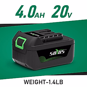 SOYUS 20V 4.0Ah Battery Pack, Rechargeable Battery (Not Suitable for Snow Shovels)