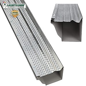 A-M Gutter Guard - Aluminum 6" (200 Feet, Mill Finish)
