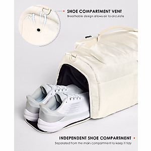 Uselike Gym Bag for Women and Men, 30L Workout Travel Backpack with Shoe Compartment, Sports Duffel Bag with Multiple Pockets