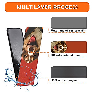 30 Pieces Magnetic Bookmarks Cute Dogs Magnetic Page Markers Pet Magnetic Page Clips Puppy Faces Bookmark for Students Teachers Kids School Home Office Reading Stationery, 15 Designs