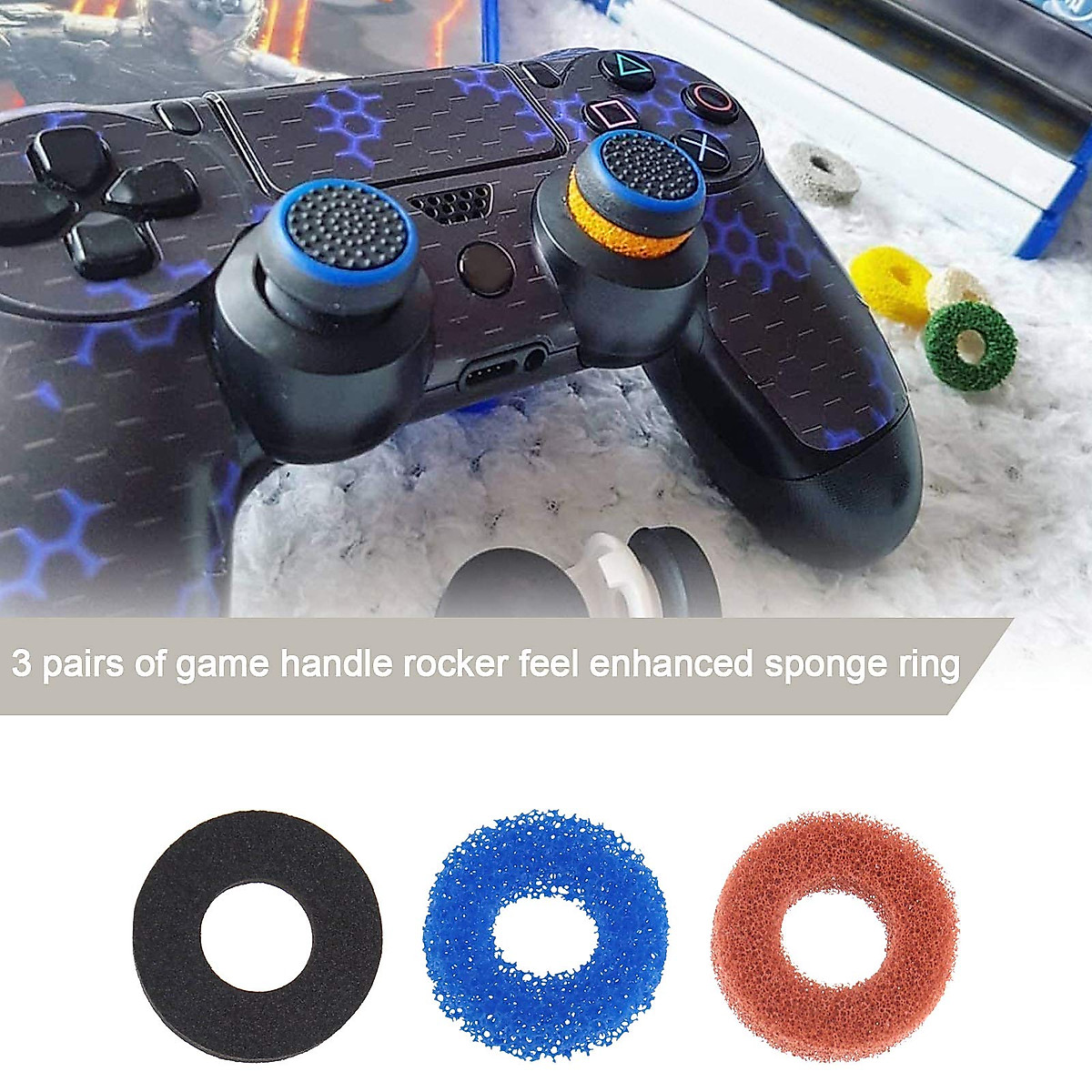 Create idea 3 Pairs Aim Assist Sponge Rings Compatible with PS4 PS5 / Xbox Console Controllers High Precision 3 Different Strengths