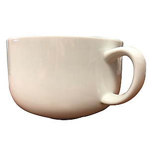 GiftsForYouNow White Ceramic Personalized Ice Cream Bowl with Handle, 32 Ounce Capacity, Microwave and Dishwasher Safe, Ice Cream Bowls for Kids, Dad, Custom Name, Sundae Bowl