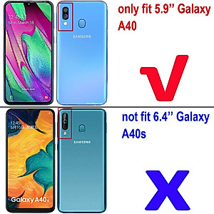 MaiJin Case for Samsung Galaxy A40 (5.9 inch) Soft TPU Rubber Gel Bumper Transparent Back Cover