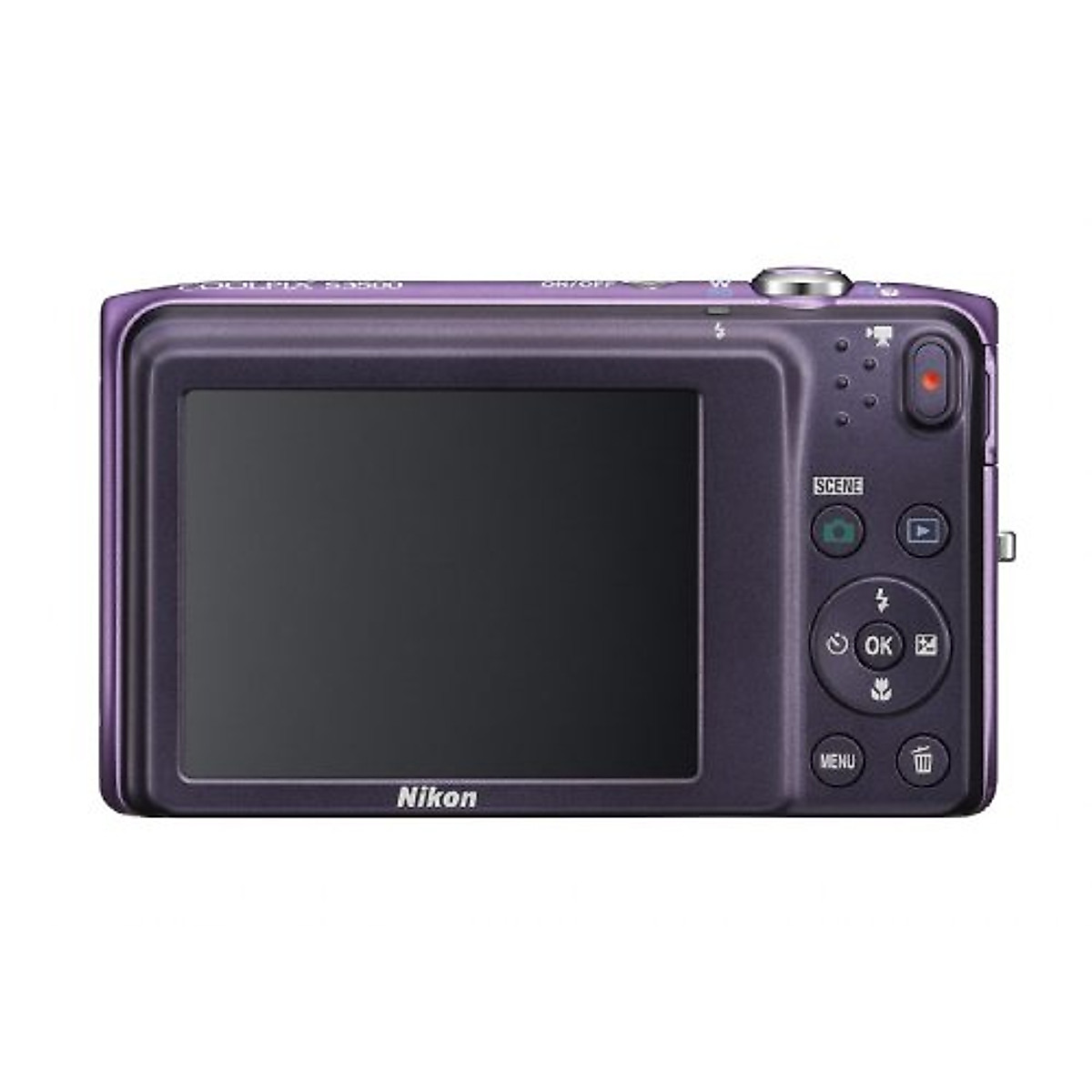 Nikon COOLPIX S3500 20.1 MP Digital Camera with 7x Zoom (Purple) (OLD MODEL)