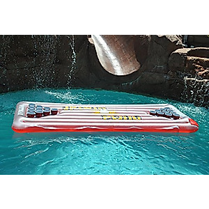Pittman Outdoors Splash Pong Inflatable Floating Beer Pong Table with LED Lights, 2 Person, Multi (PPI SPLTE)