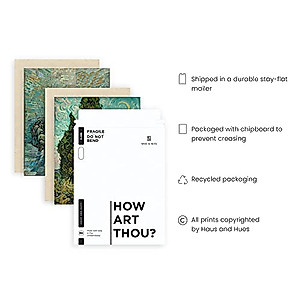 HAUS AND HUES Van Gogh Poster Van Gogh Prints Fine Art Paintings Vincent Van Gogh Paintings Art Posters and Prints of Famous Painting Famous Art Prints Fine Art Prints (Van Gogh, 8"x10")