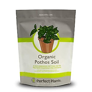 Perfect Plants Organic Pothos Soil | Horticultural Potting Mix for All Indoor Potted Pothos | Grow Healthy houseplants Indoors (4qts.)