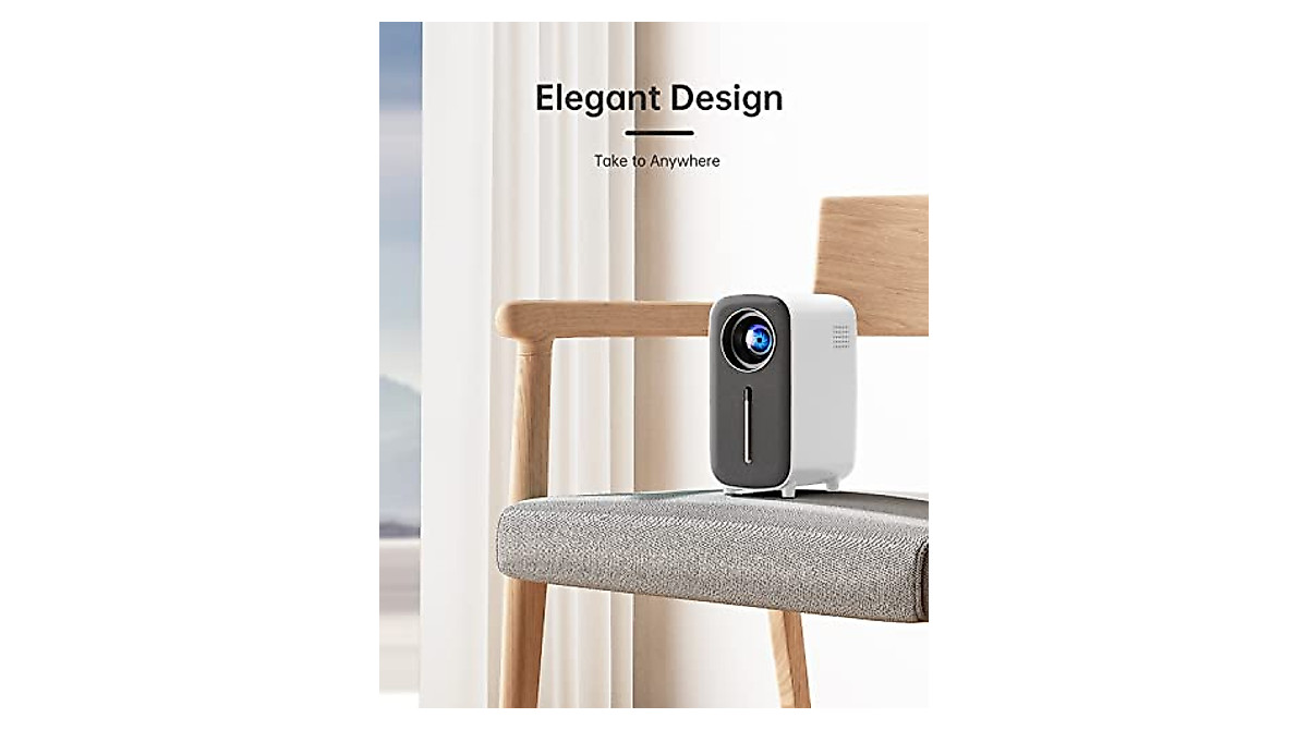 HISION Mini Bluetooth Projector - 1080P, 4K, 8500L