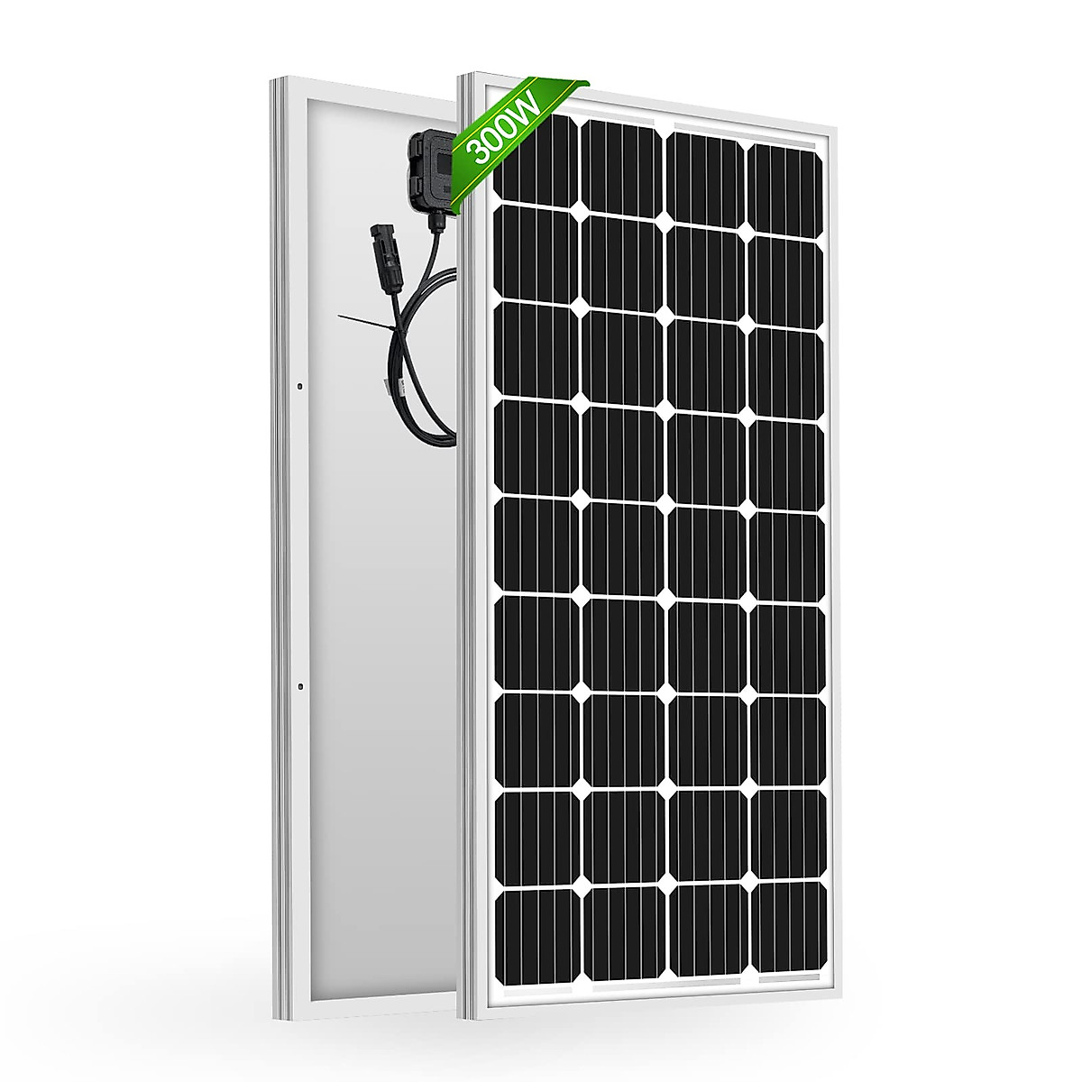 ECO-Baeerss 300 Watt Solar Panel,12/24 Volt High Efficiency Monocrystalline Solar Panel for RV Marine Rooftop Farm Battery and Other Off Grid Applications
