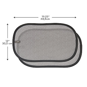 Evenflo Car Window Cling Shades, 2-Pack, Grey Chevron