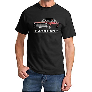 1966 1967 Ford Fairlane Hardtop Neon Lights Design Tshirt 2XL Black