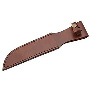 12" BROWN LEATHER SHEATH