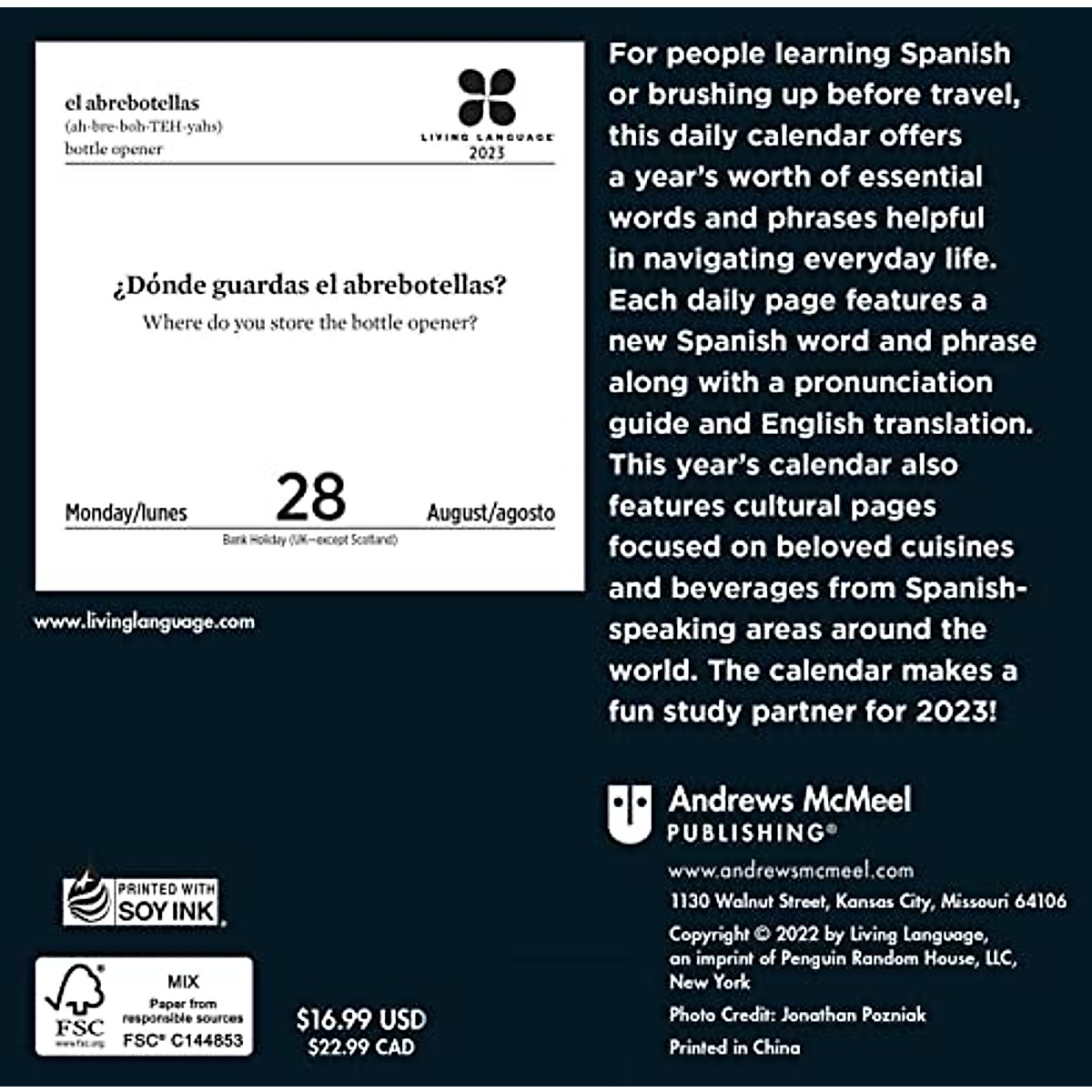 Living Language: Spanish 2023 Day-to-Day Calendar: Daily Phrase & Culture