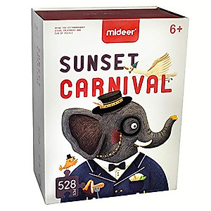 YOGEON 500 Piece Jigsaw Puzzle, 13”x30”, Perfect for Ages 8-10,4-8, Family Puzzle to Sunset Carnival Puzzle, Educational Puzzles Toysfor Boys and Girls, Great Gift for Animal Lovers