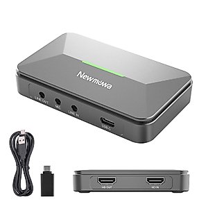 Newmowa 1080P Audio Video Capture Card, USB 3.0 HDMI Video Capture Device for Gaming Teaching Live Streaming Video Recorder, Compatible with Windows Mac OS System OBS Zoom