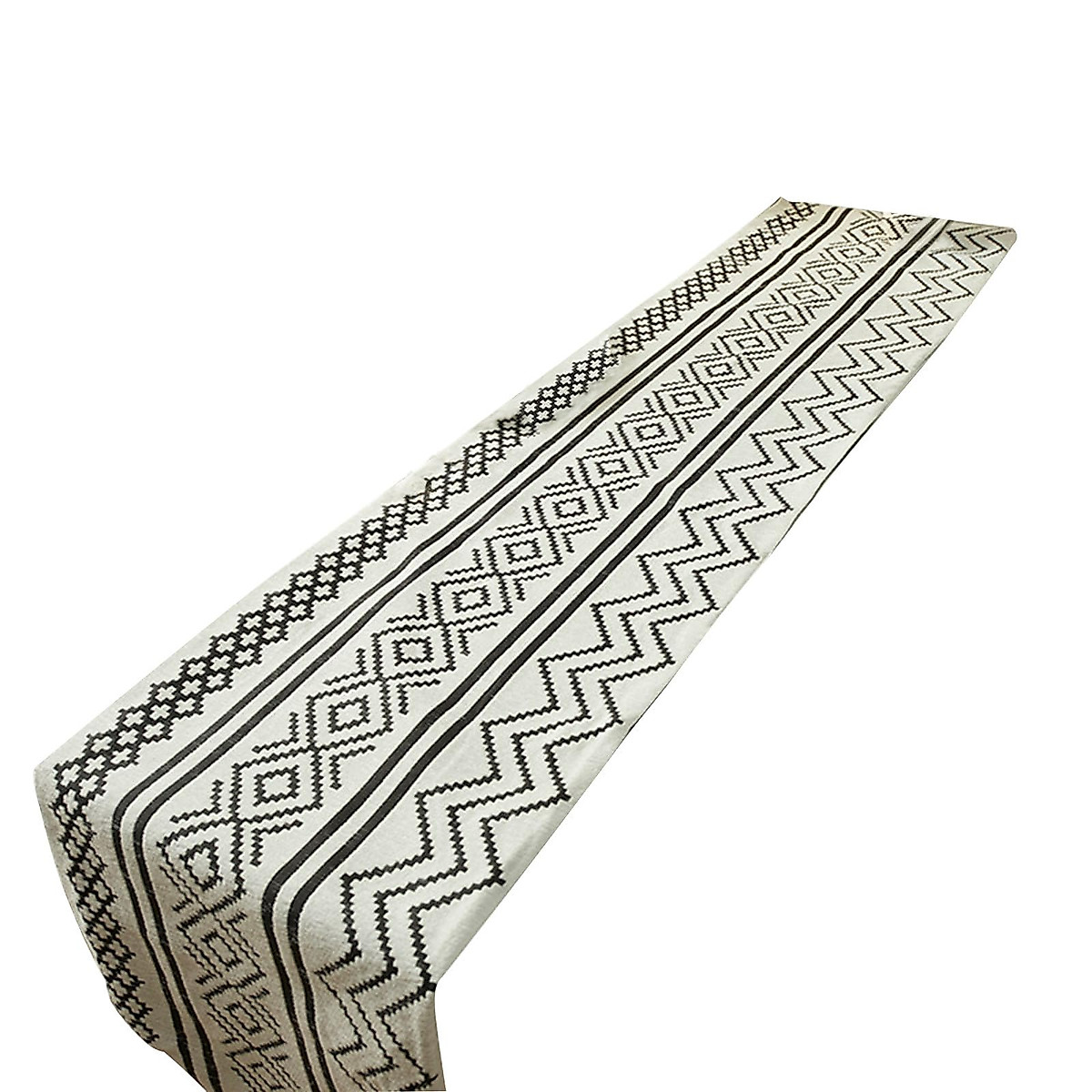 Kitchen Table Decor, Chenille Geometric Lines Table Runner, Table Decoration for Holiday Party, for Dining Rooms, Kitchens, Parties, Weddings, and More,70 Inches#