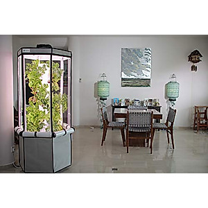 Aerospring Indoor Hydroponic Growing System 2.0 – Grow 27 Lettuce, Vegetable, Herb & Fruiting Plants | Includes Grow Tent, 150W LED Grow Lights, Fan & Wheels for Indoor Gardening